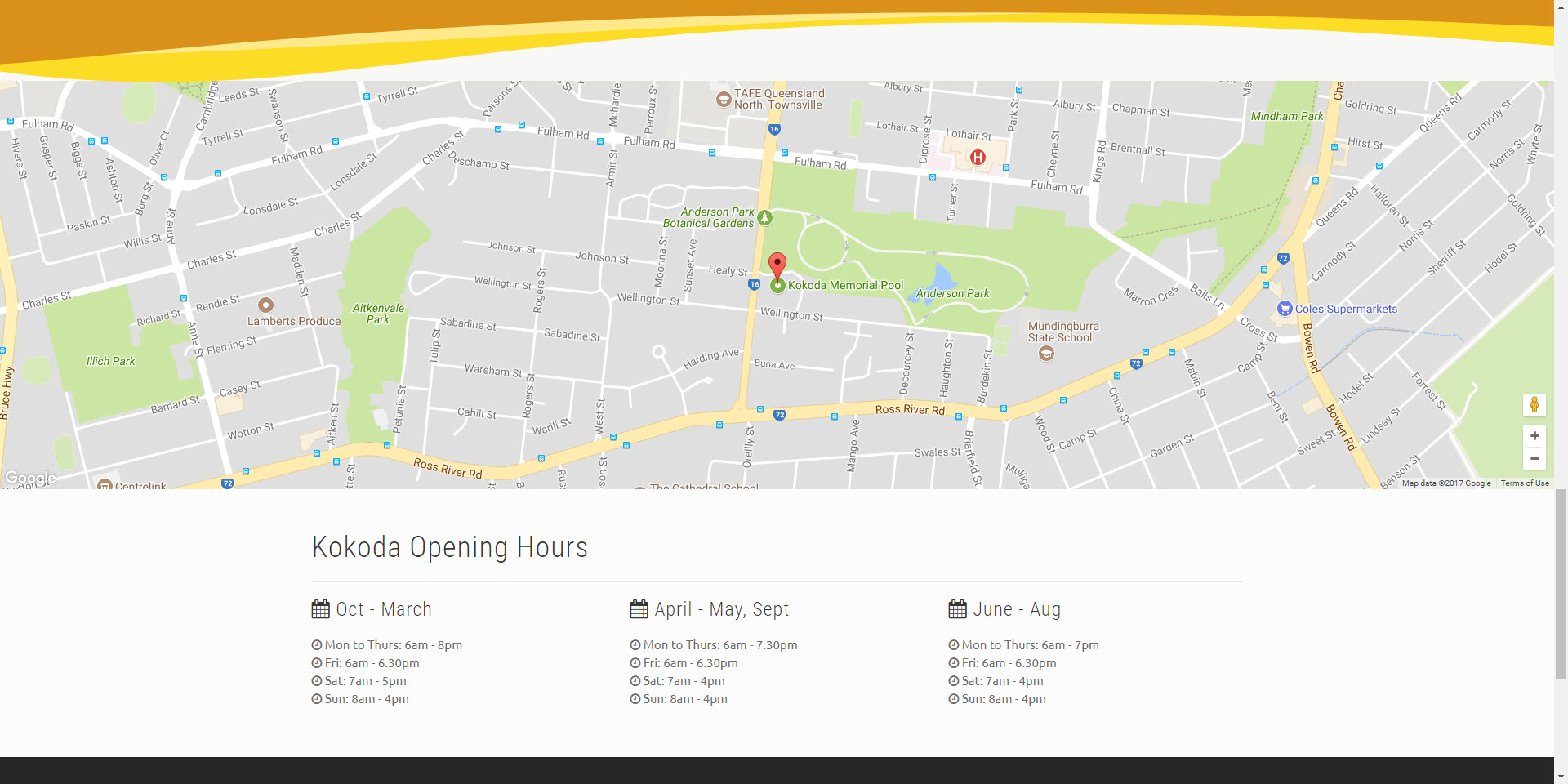 Kokoda Memorial Pool - D.P. Web Design