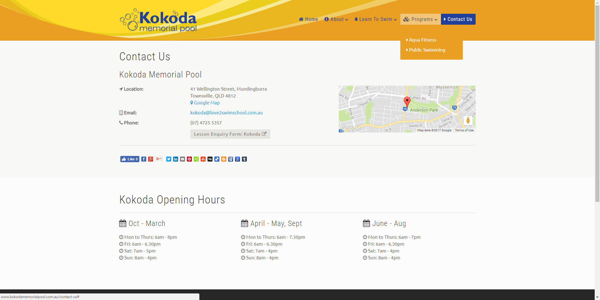 Kokoda Memorial Pool - D.P. Web Design