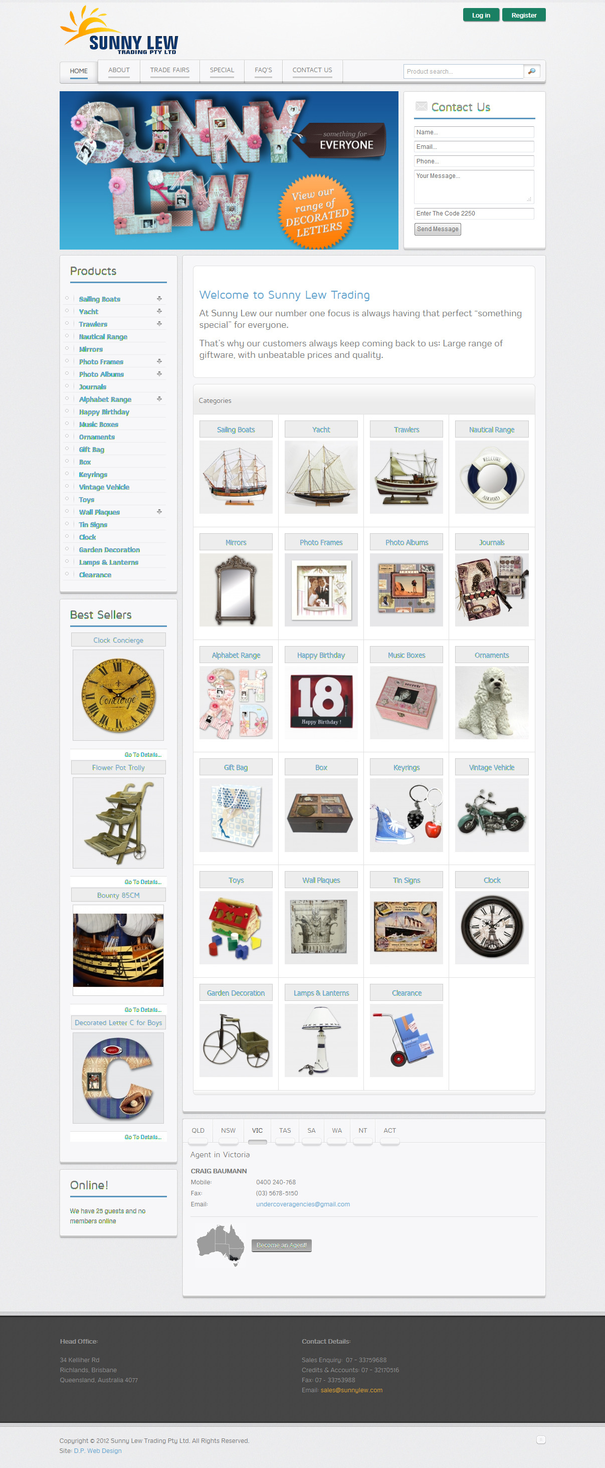 Sunny Lew Trading Pty Ltd - D.P. Web Design Sunny Lew Trading Pty Ltd - D.P. Web Design